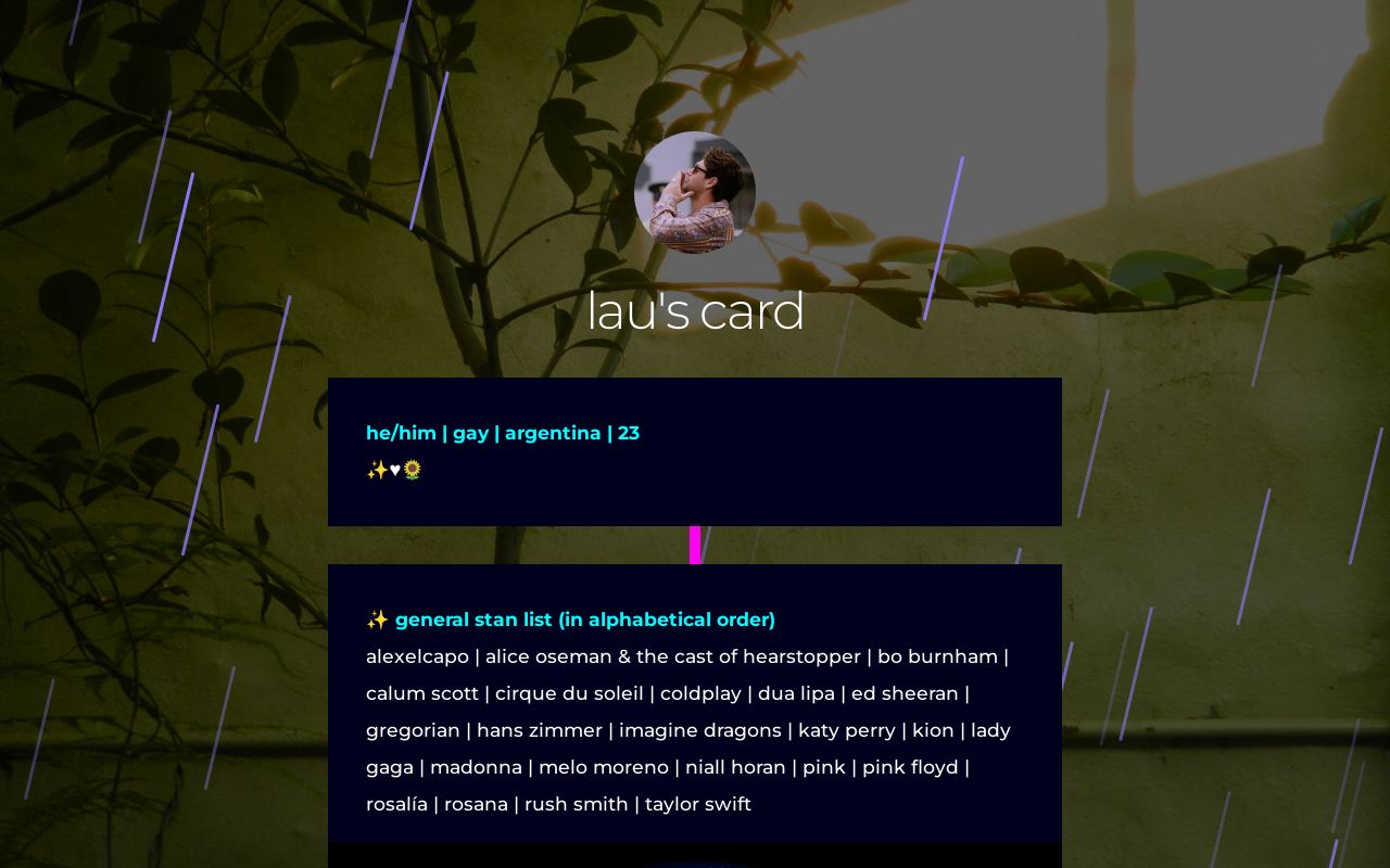 lau's card
